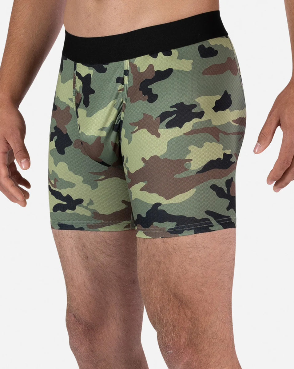 ENTOURAGE BOXER BRIEF - OVERSIZED CAMO GREEN – CLIPS HAWAII