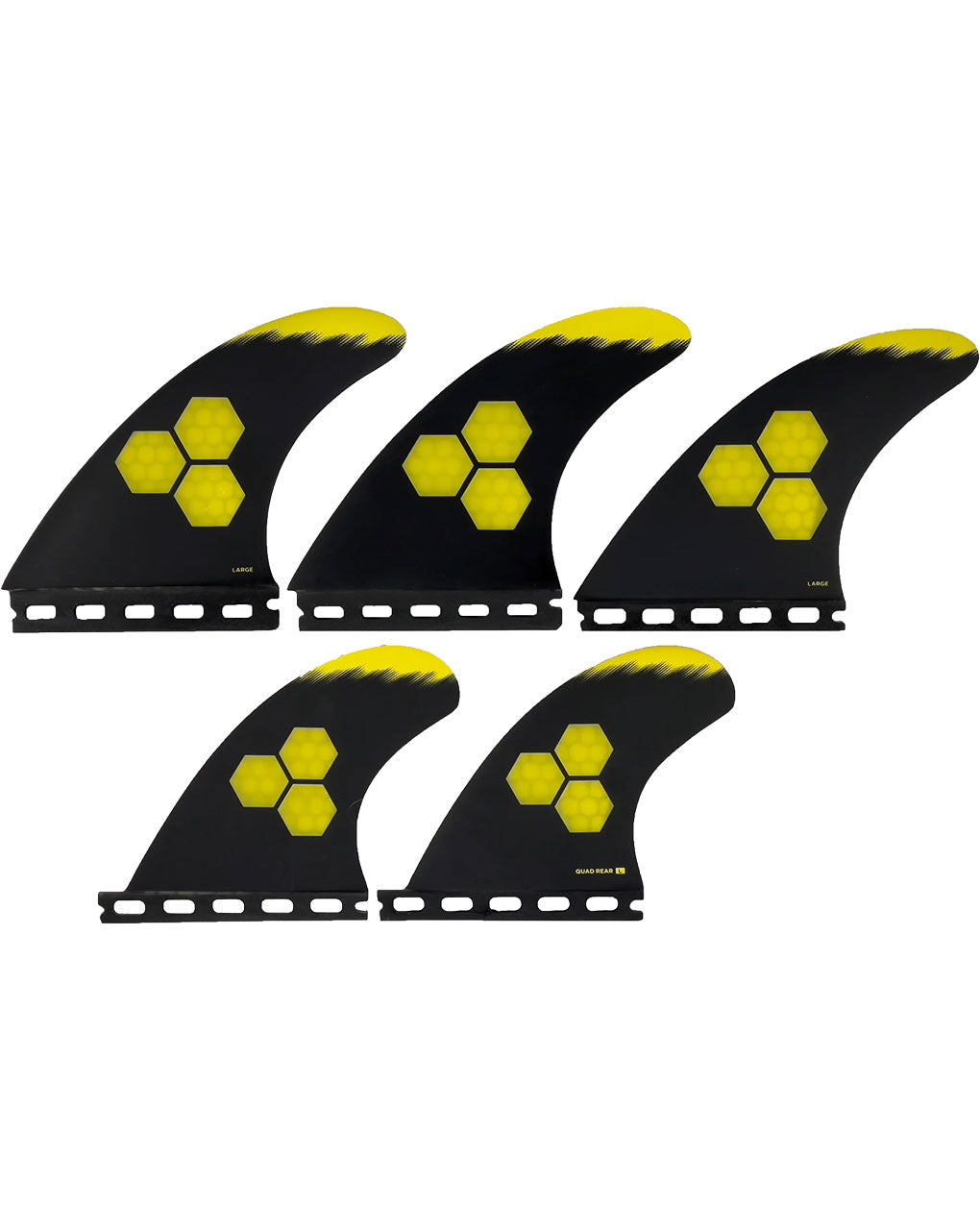 CI TECH 1 FIN 1 TAB LARGE 5 FIN - YELLOW